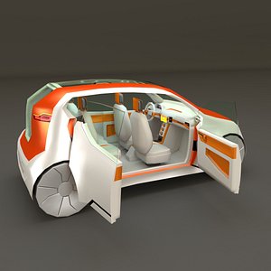 3d Electric Concept Car 1