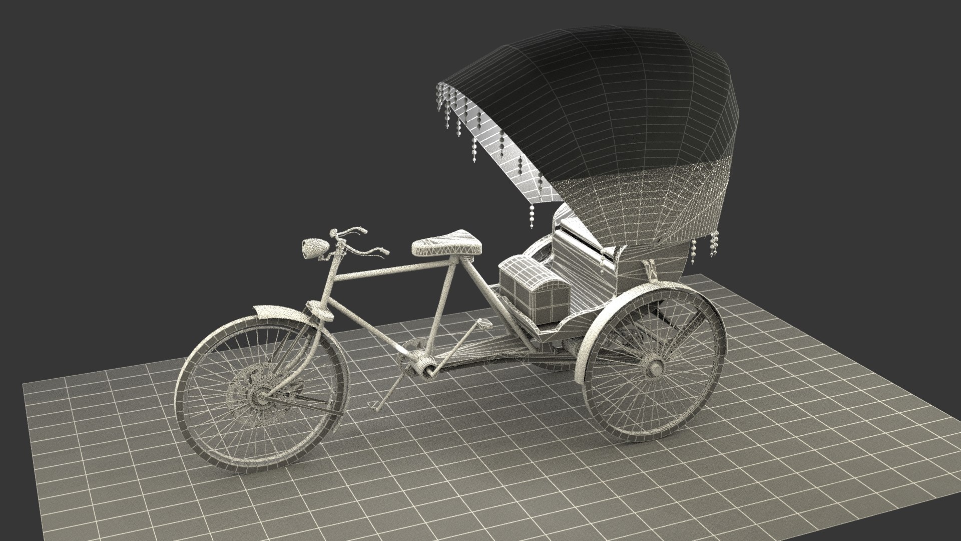 Chinese Rickshaw 3D Model - TurboSquid 2187073