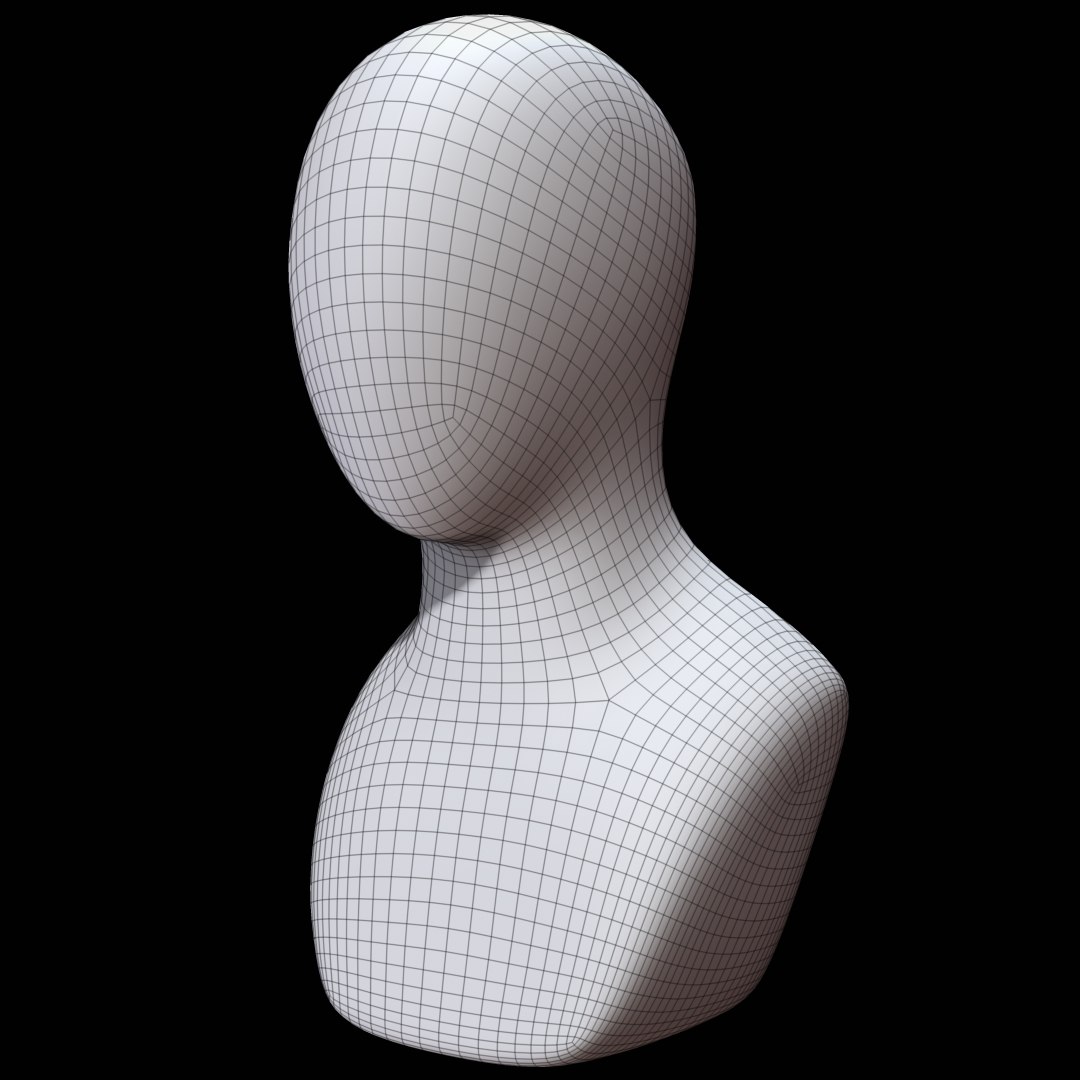 3D Mannequin Head Man Model - TurboSquid 1324764