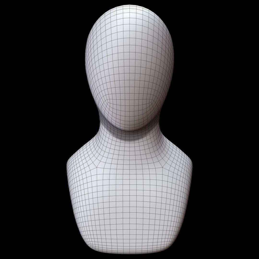 3D Mannequin Head Man Model - TurboSquid 1324764