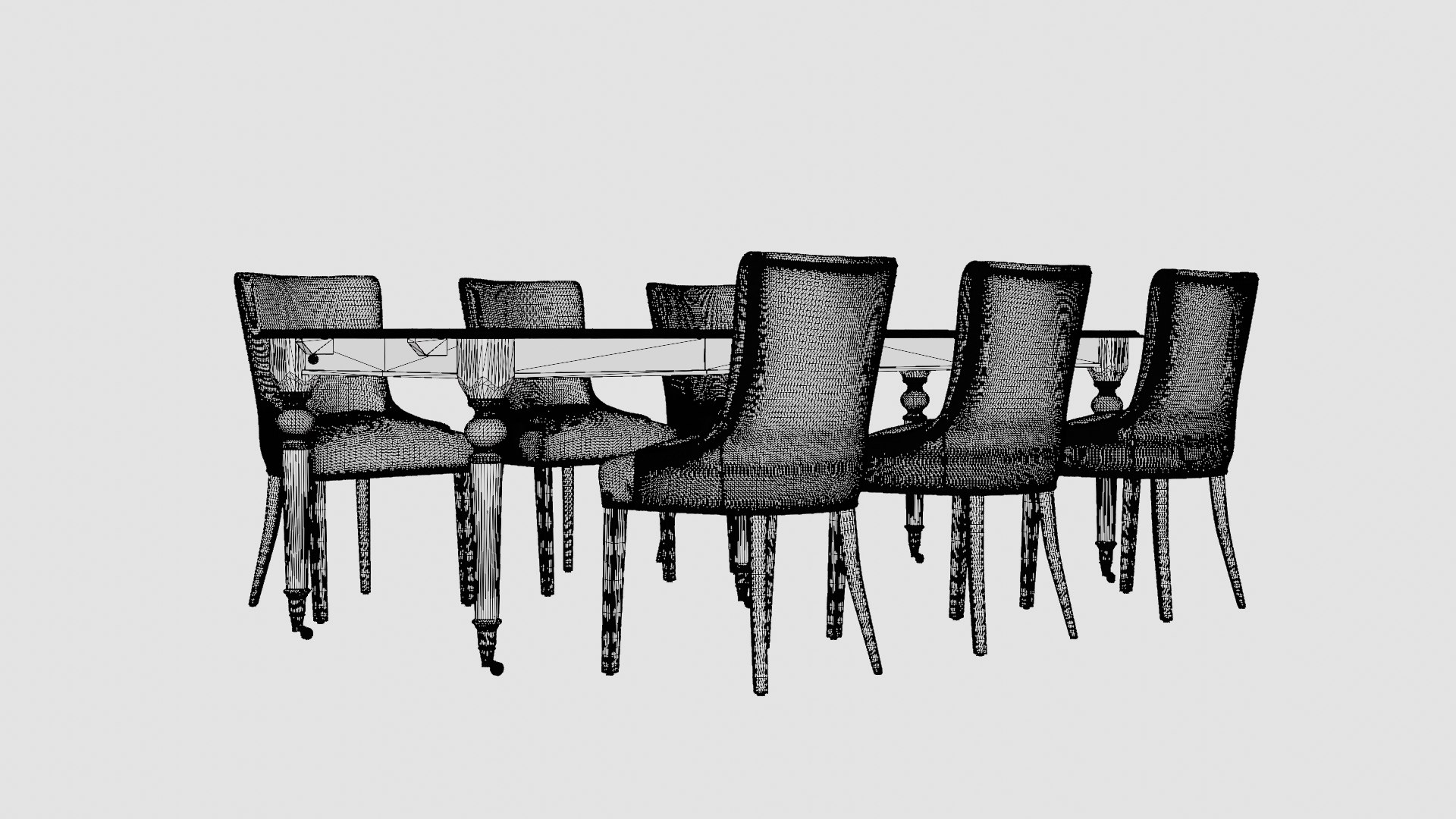 Modus Black With Hudson Chair Sand Dining Set 3D - TurboSquid 2264176
