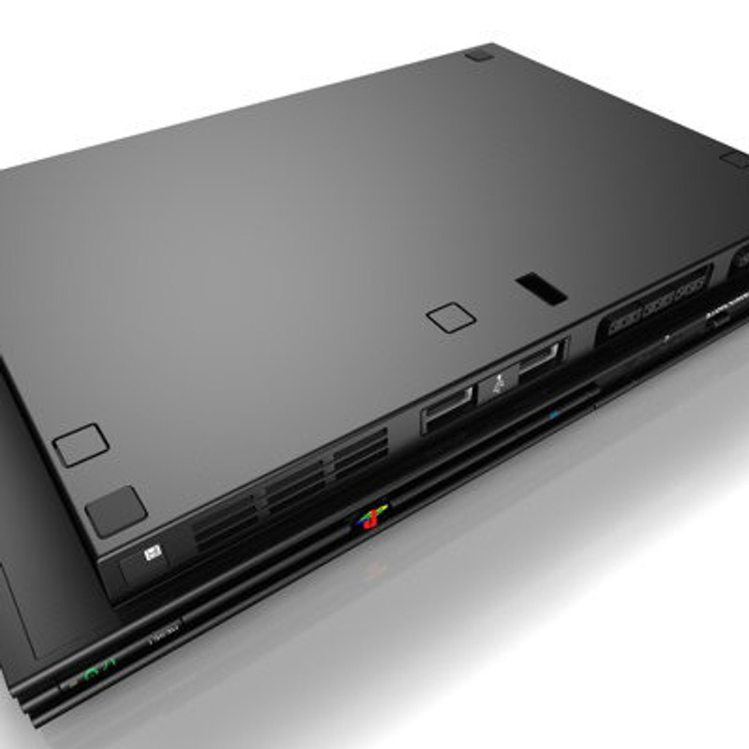 3d model 2007 playstation 2 console