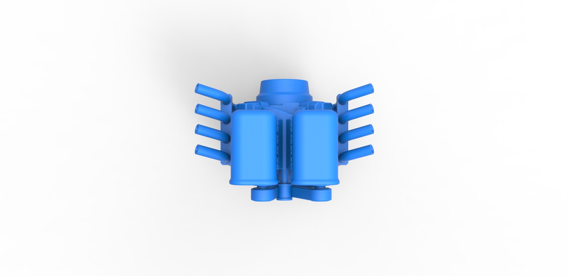 Diecast Engine V8 With Double Supercharger Version 2 Scale 1 To 25 3D ...
