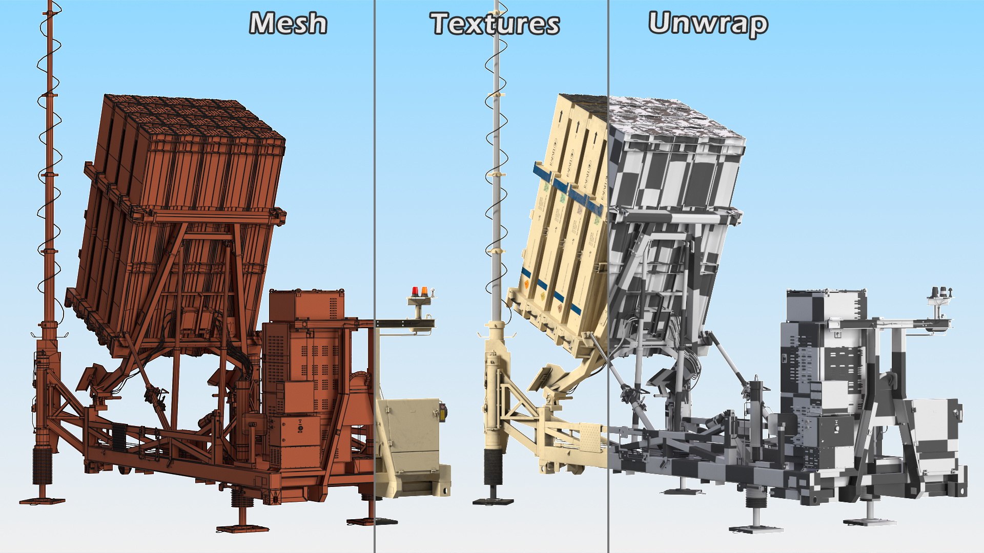 Armed Iron Dome Mobile Air Defense System 3D - TurboSquid 1766494