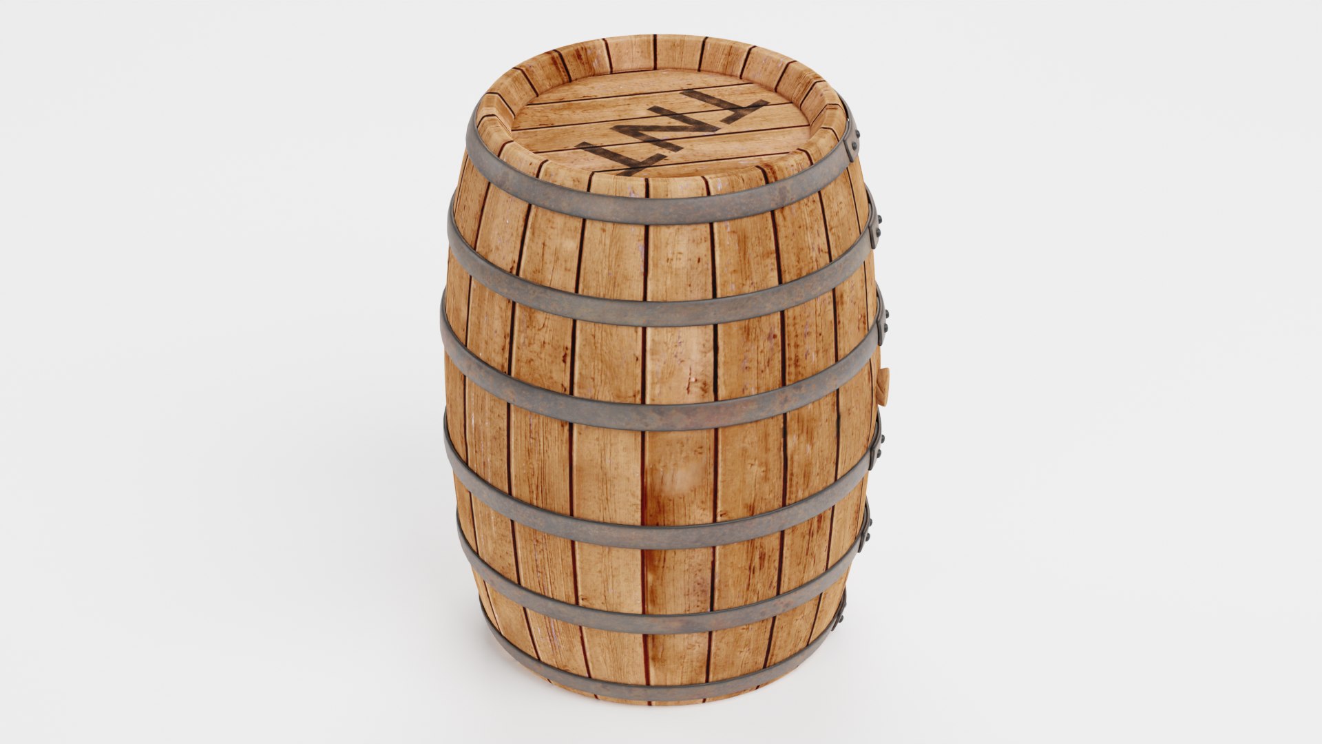 3D TNT Barrel - TurboSquid 2017347