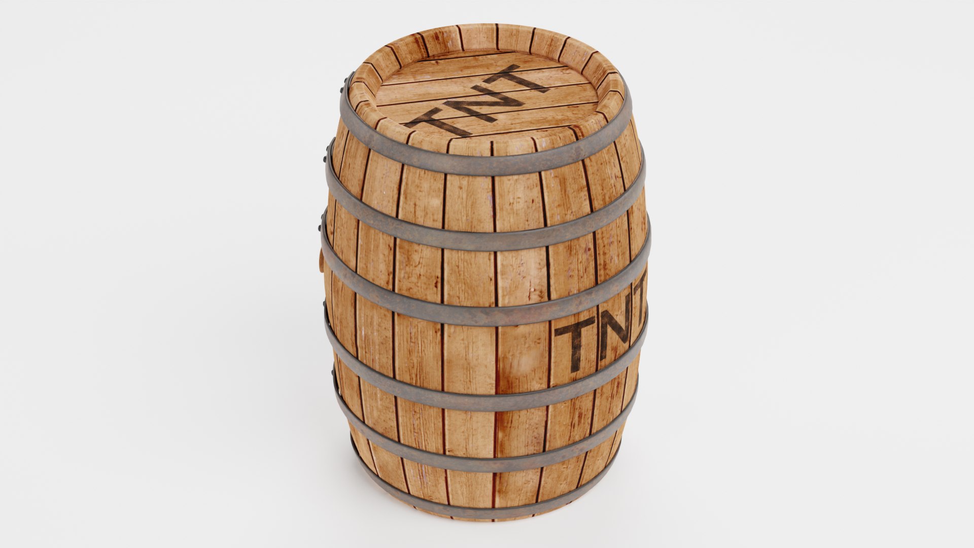 3D TNT Barrel - TurboSquid 2017347