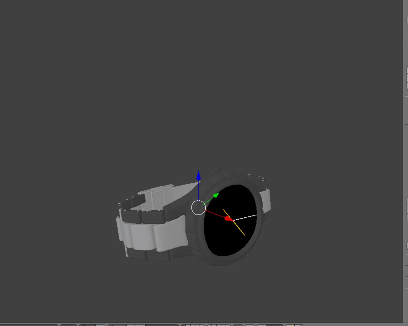 3d Model Watch Blender Black