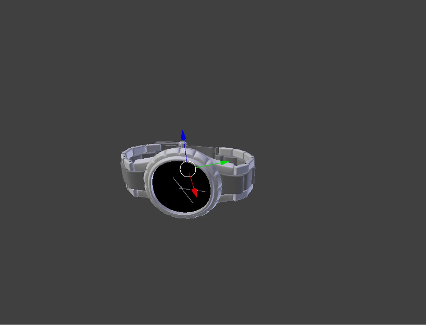 3d Model Watch Blender Black