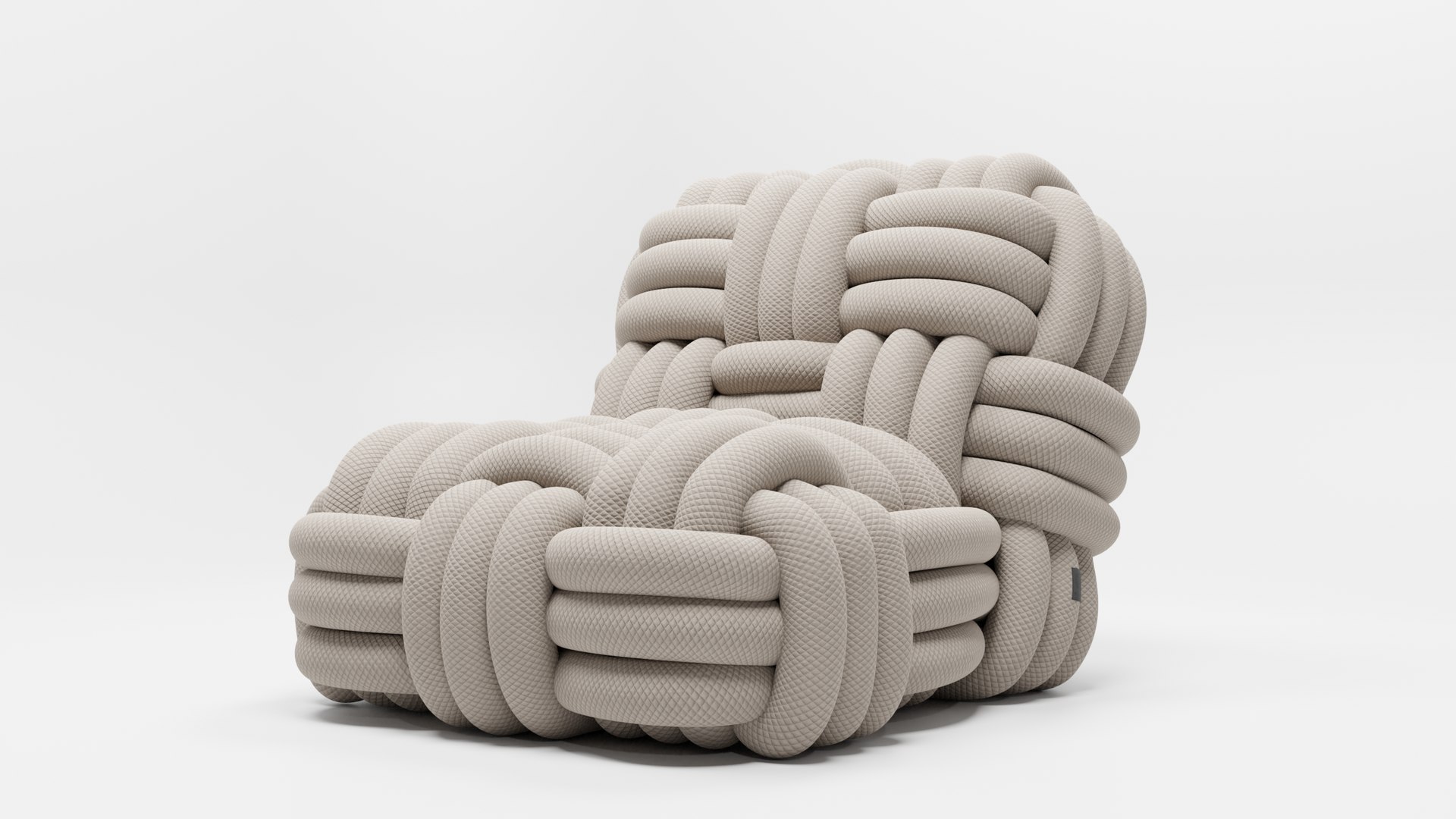 Moooi Knitty Lounge Chair By Nika Zupanc Model - TurboSquid 2073966