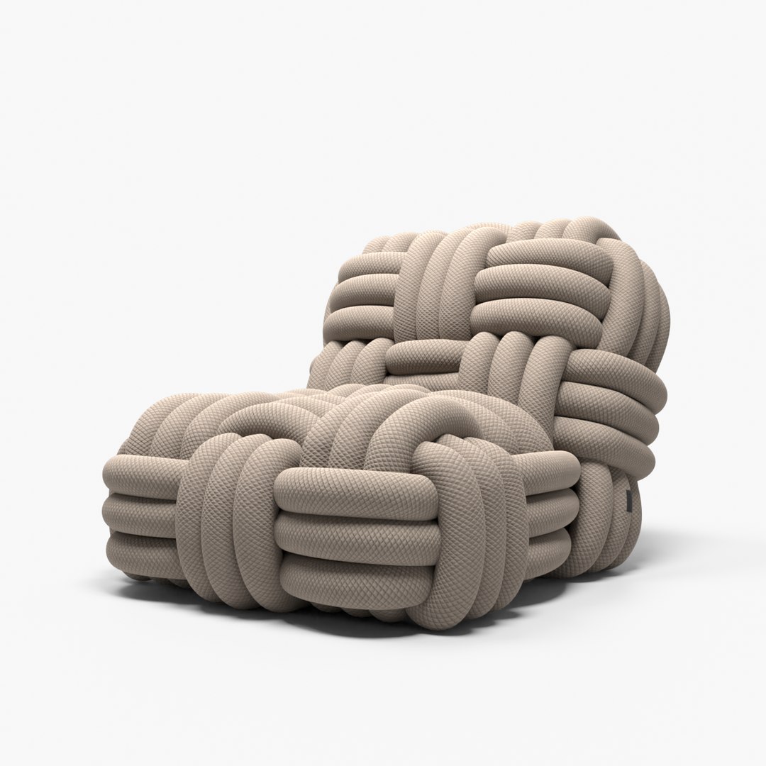 Moooi Knitty Lounge Chair By Nika Zupanc Model - TurboSquid 2073966