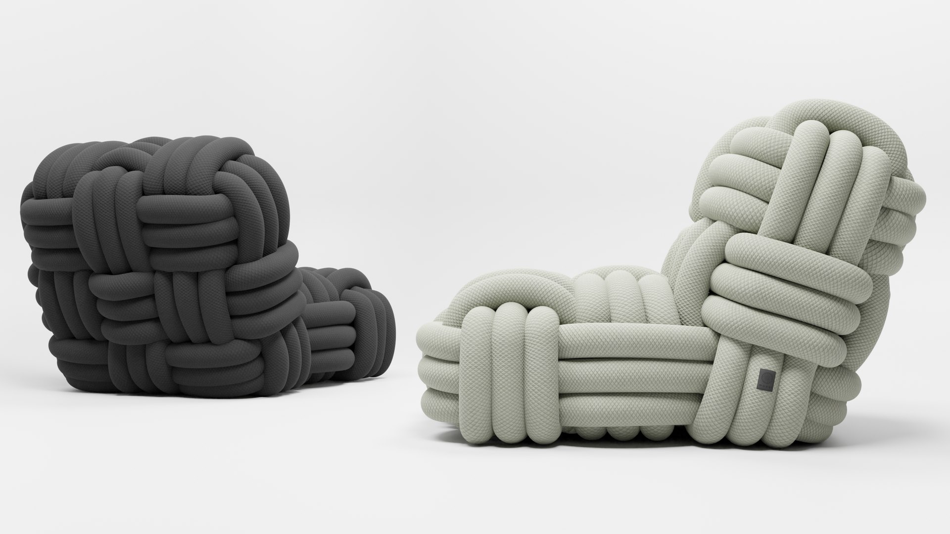 Moooi Knitty Lounge Chair By Nika Zupanc Model - TurboSquid 2073966