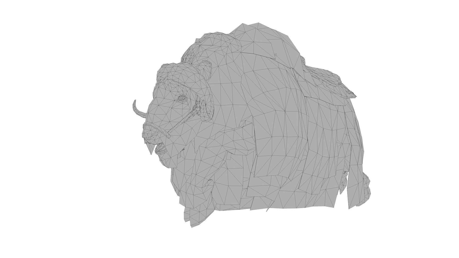 3D Ice Age Musk Ox 3D Model Model - TurboSquid 2383768