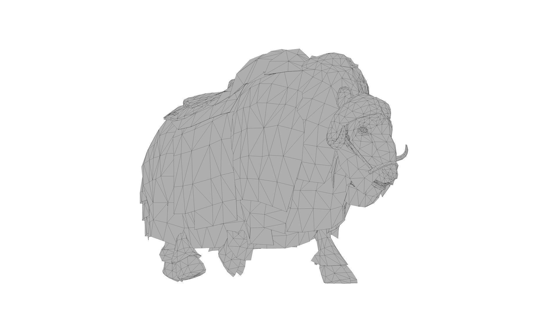 3D Ice Age Musk Ox 3D Model Model - TurboSquid 2383768