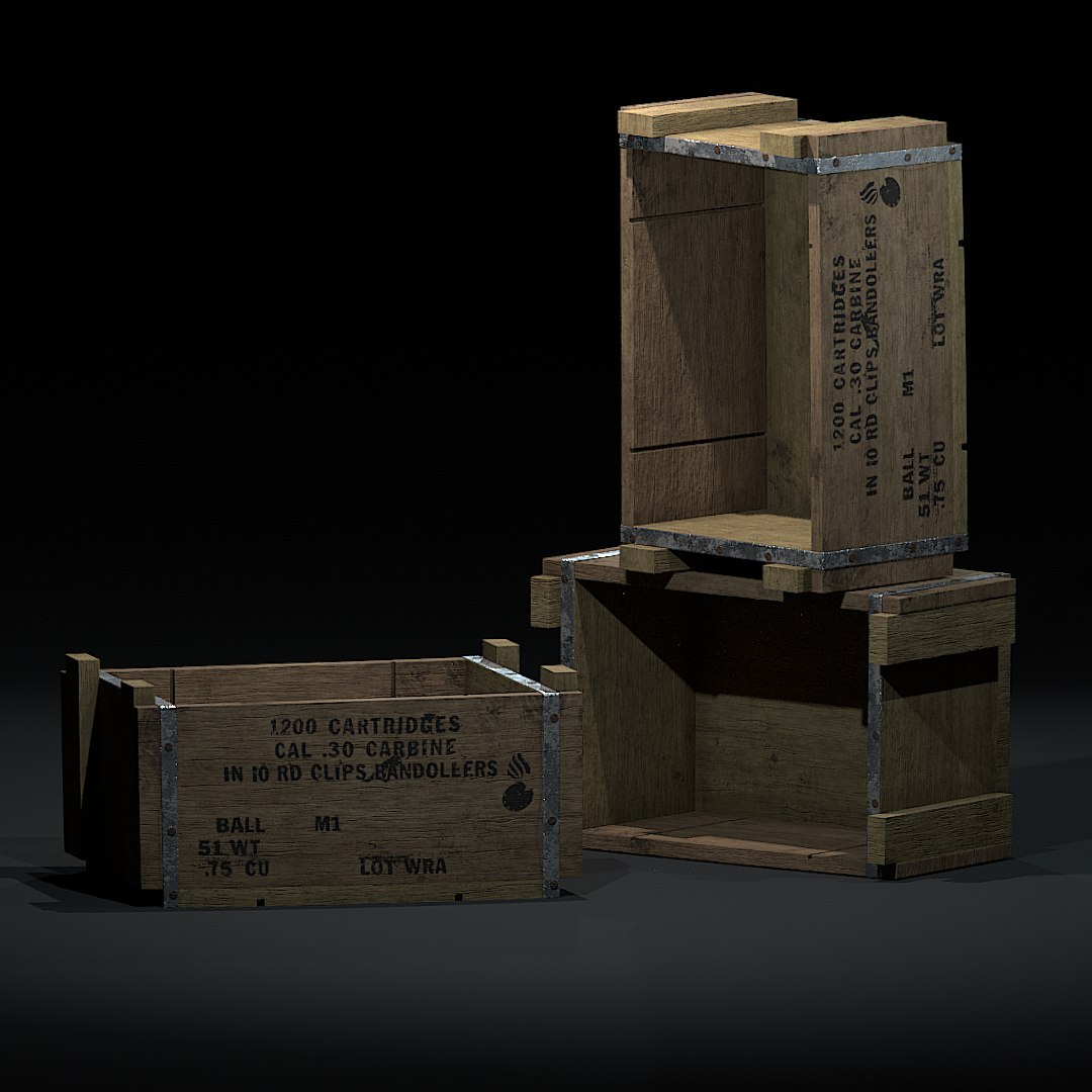 Crate Ww2 3D - TurboSquid 1471277