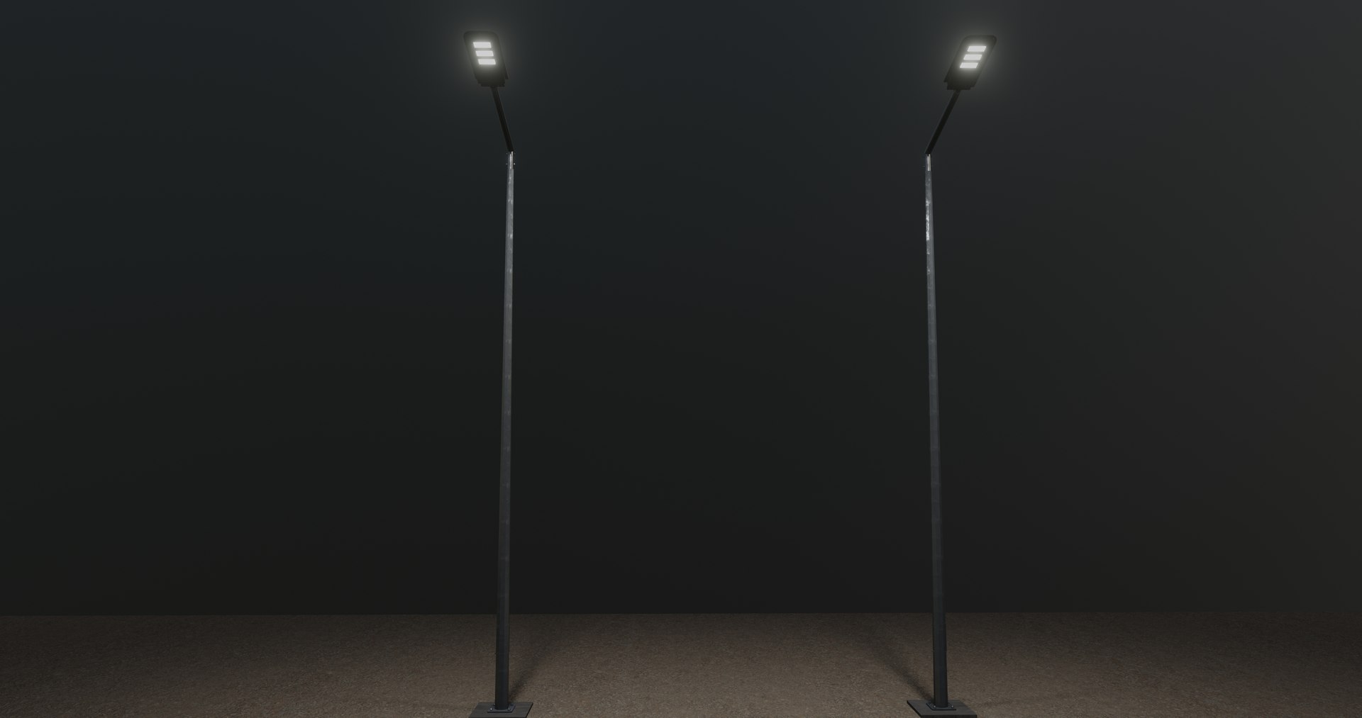 3D 5 Meter Octogonal Lighting Pole -Single Consol - TurboSquid 2064144