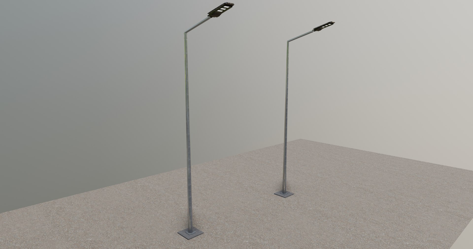 3D 5 Meter Octogonal Lighting Pole -Single Consol - TurboSquid 2064144