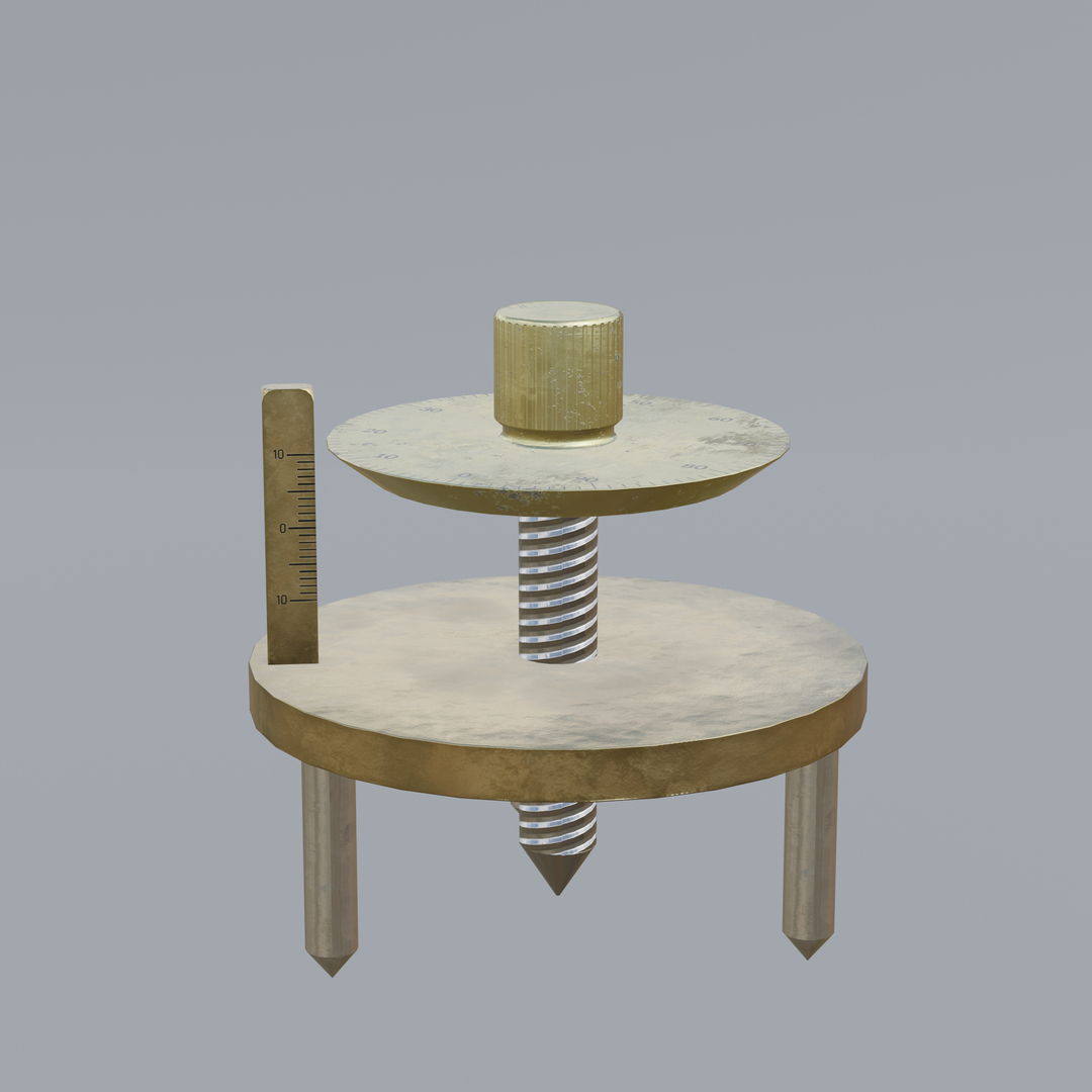 Spherometer Model - Precision Measuring Tool 3D Model - TurboSquid 2260931