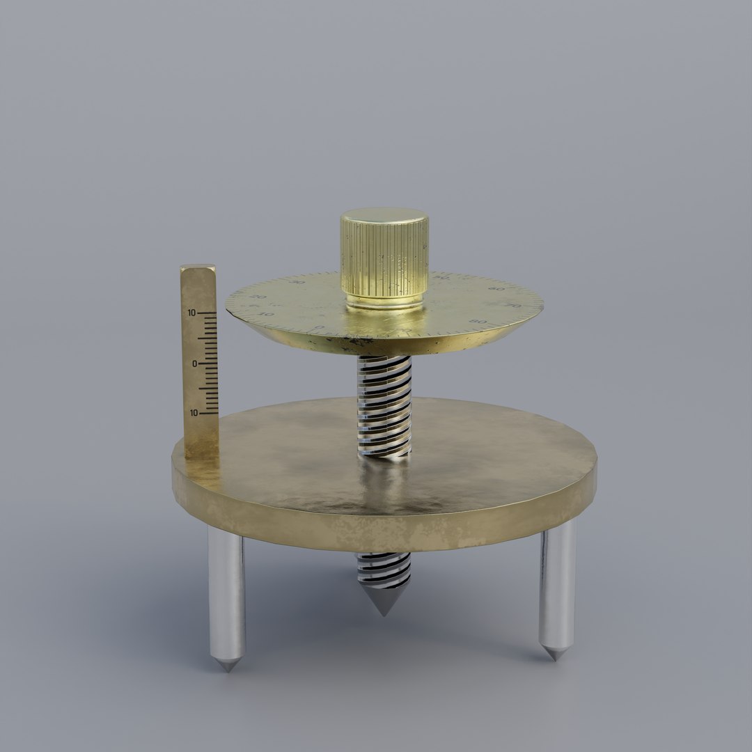 Spherometer Model - Precision Measuring Tool 3D Model - TurboSquid 2260931