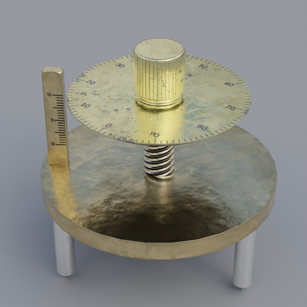 Spherometer Model - Precision Measuring Tool 3D Model - TurboSquid 2260931