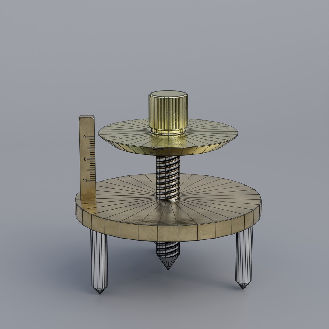Spherometer Model - Precision Measuring Tool 3D Model - TurboSquid 2260931