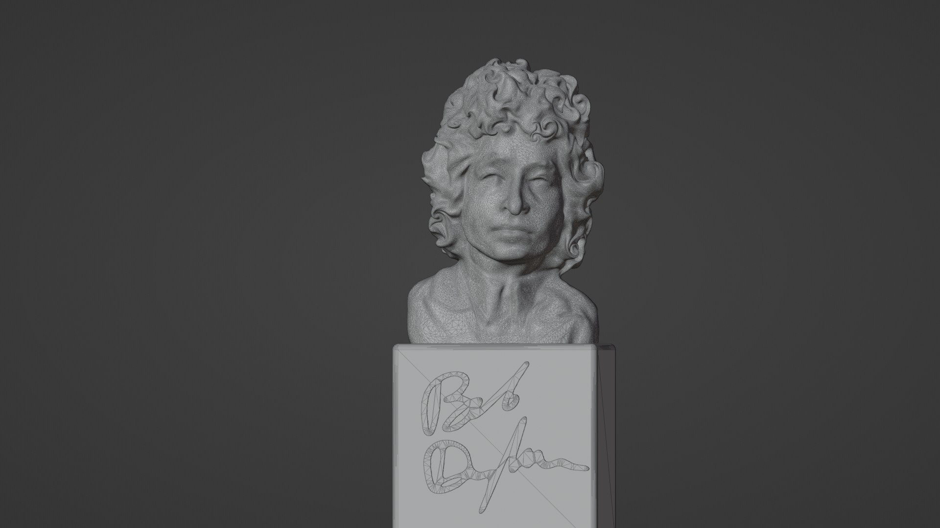 Bob Dylan Portrait Bust Model - TurboSquid 2364801