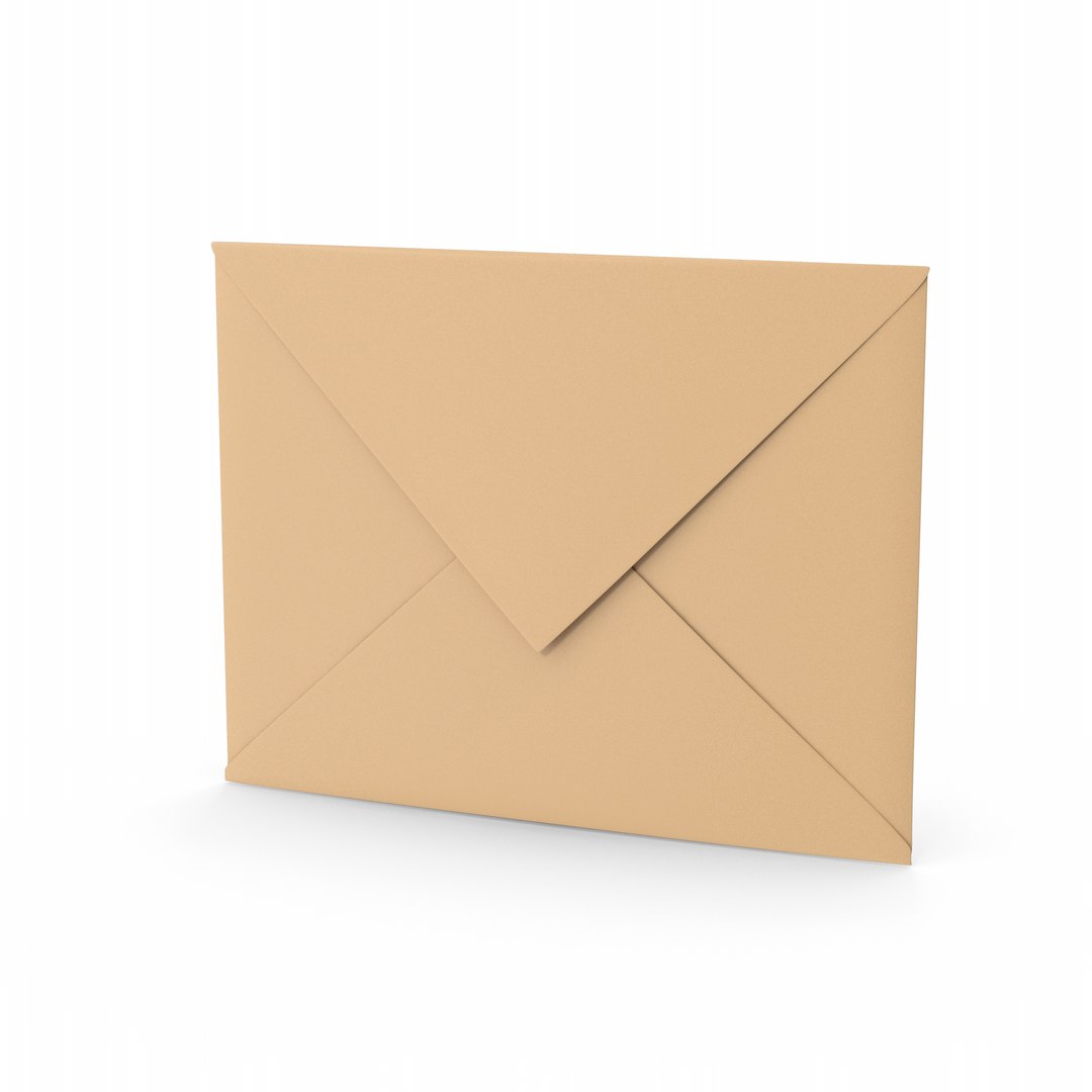 Paper Envelope 3D Model - TurboSquid 2192628