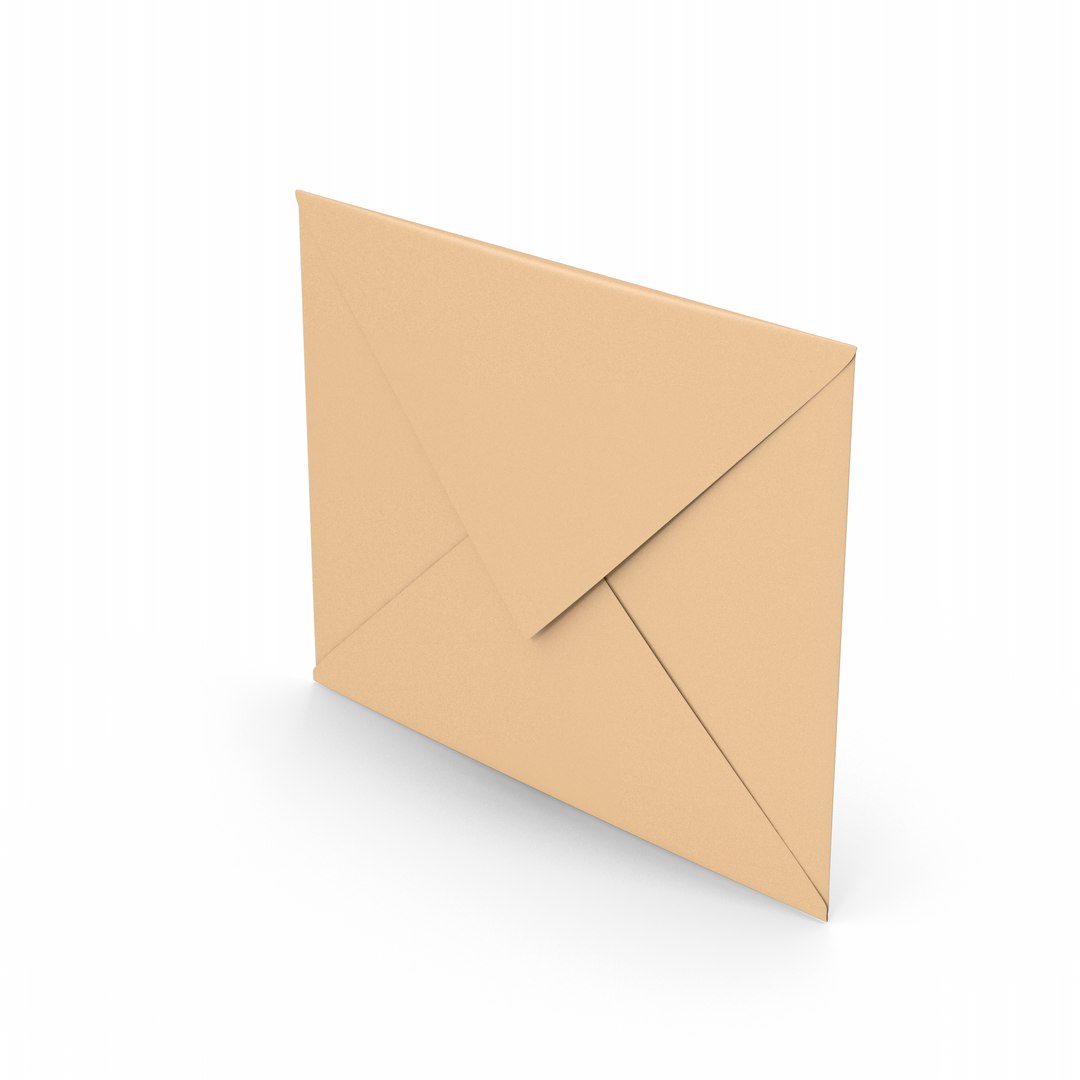 Paper Envelope 3D Model - TurboSquid 2192628