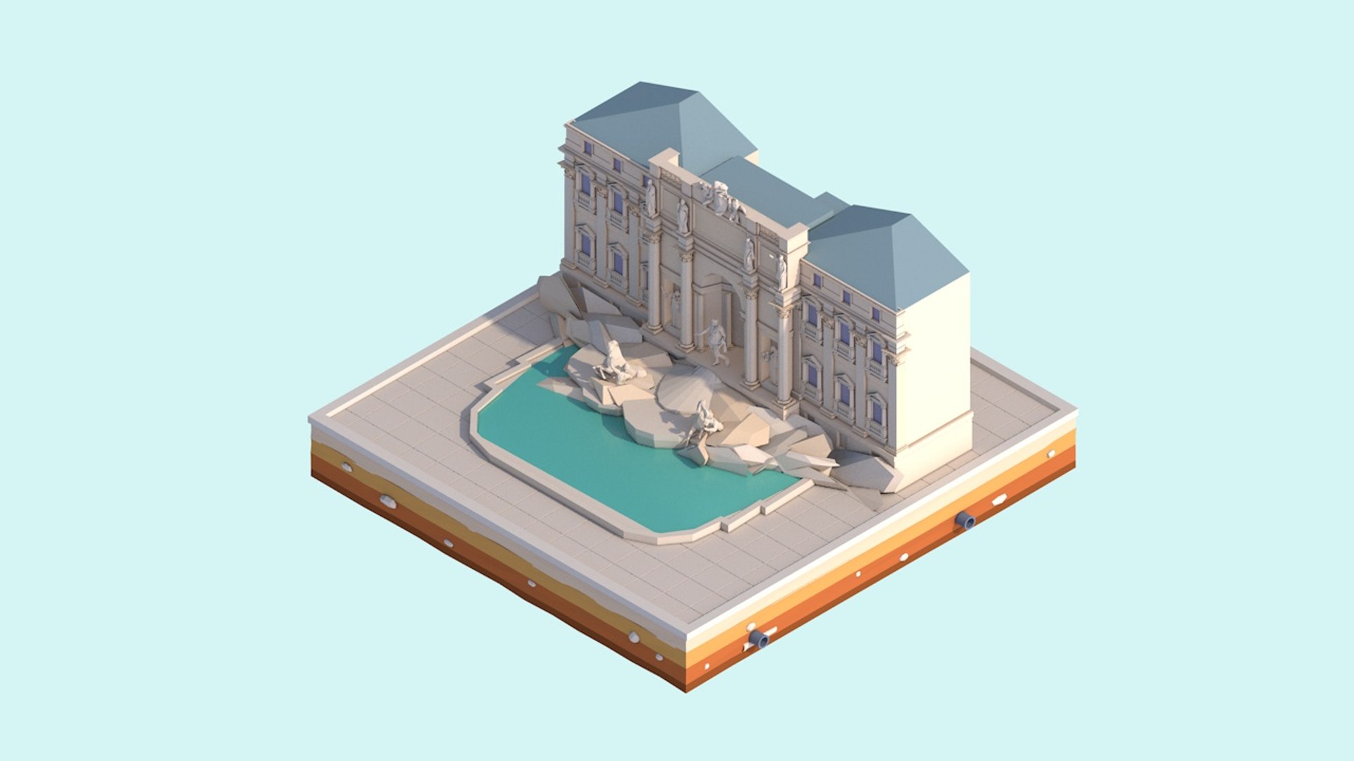 Cartoon Landmark 3D Model - TurboSquid 1514572
