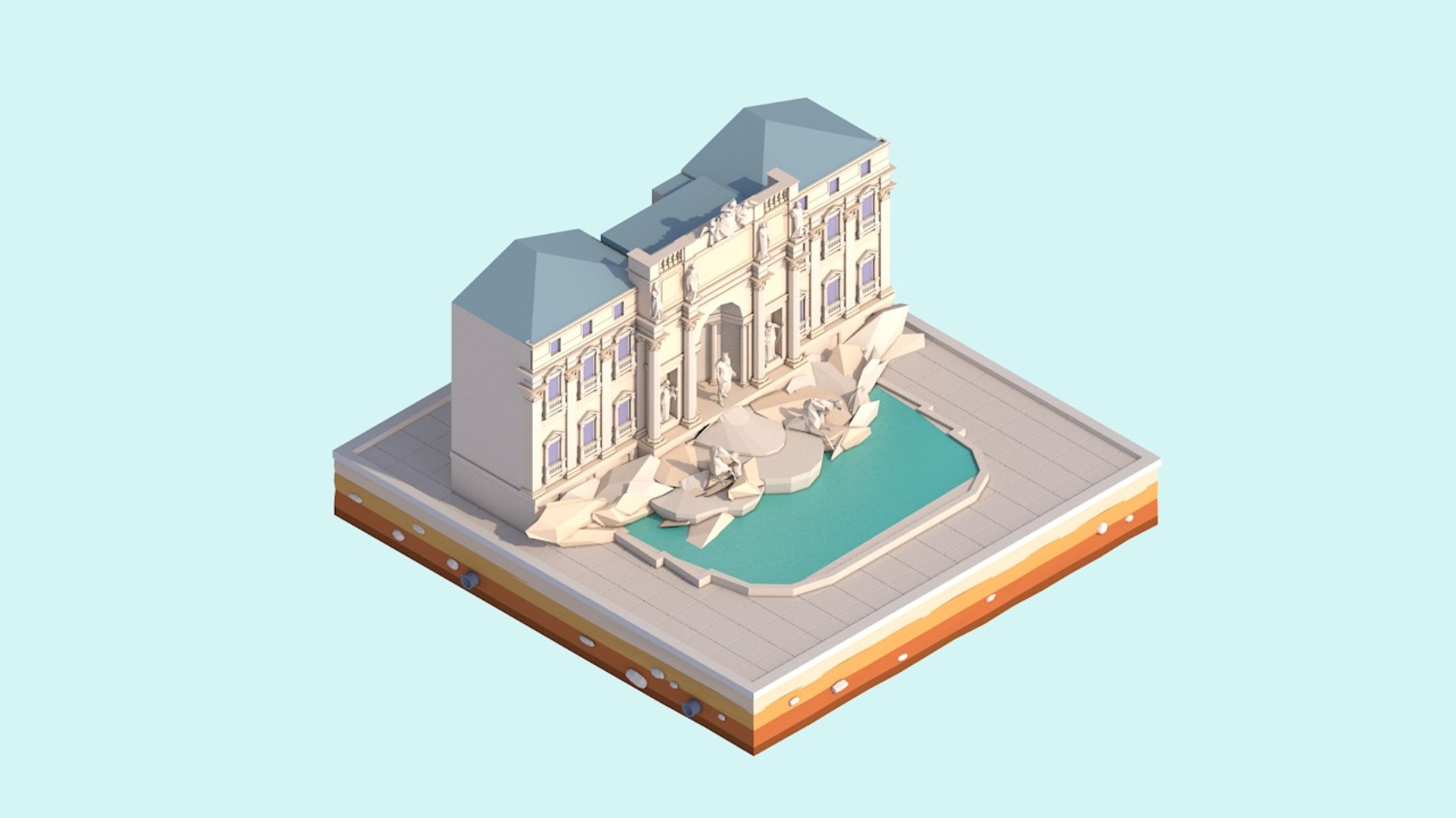 Cartoon Landmark 3D Model - TurboSquid 1514572