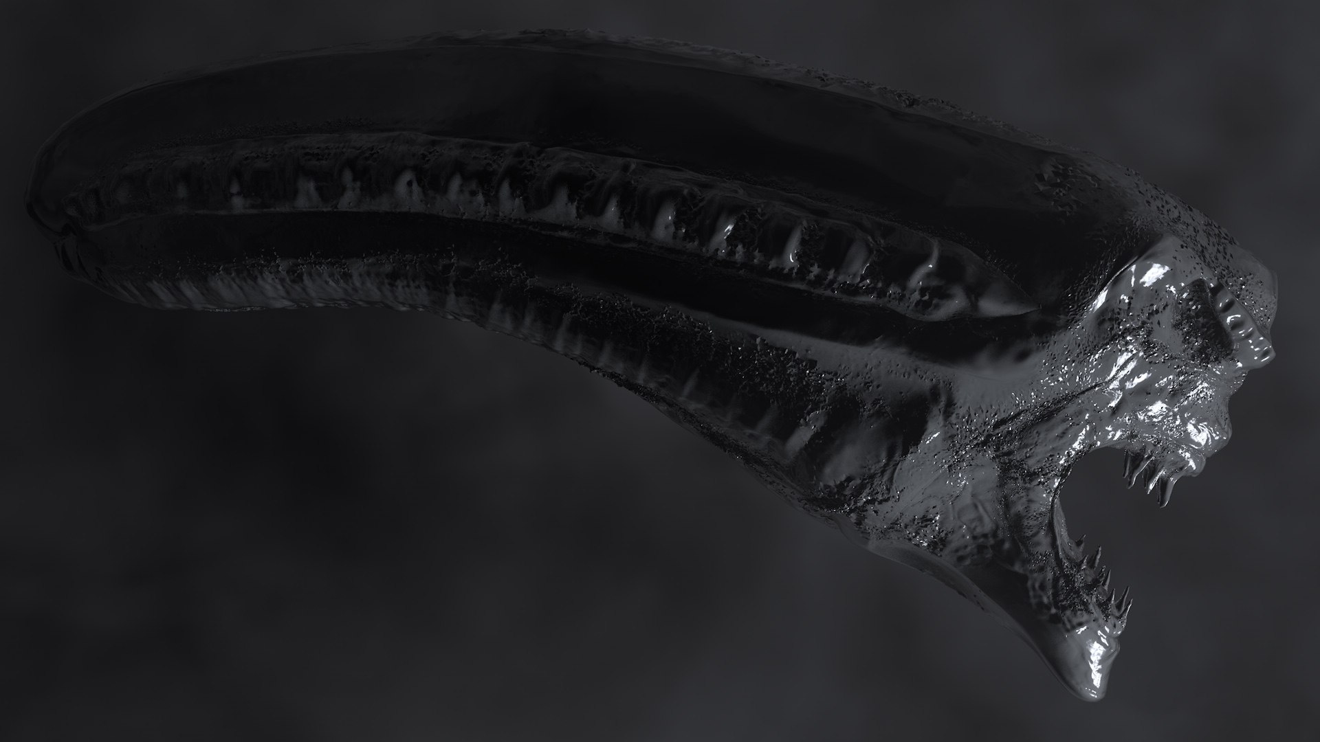 Designs Alien Creature Head 3D Model - TurboSquid 1707090