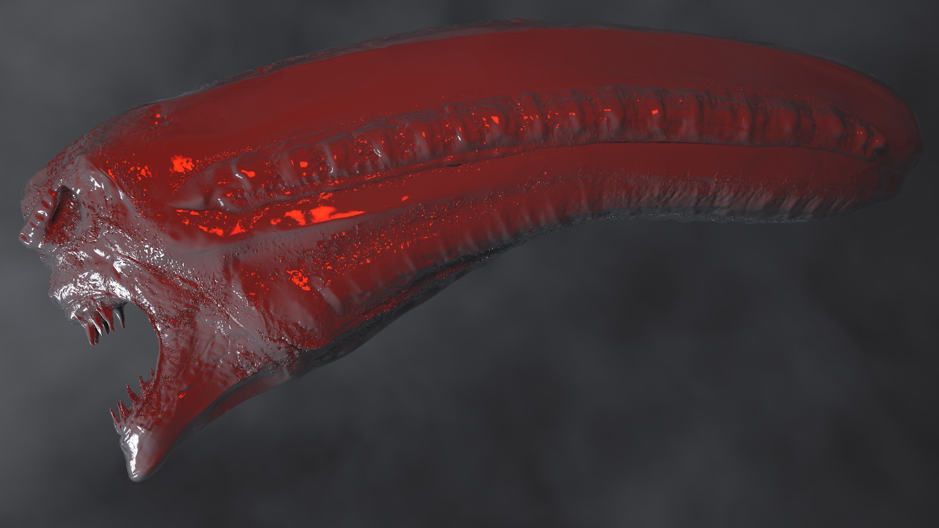 Designs Alien Creature Head 3D Model - TurboSquid 1707090