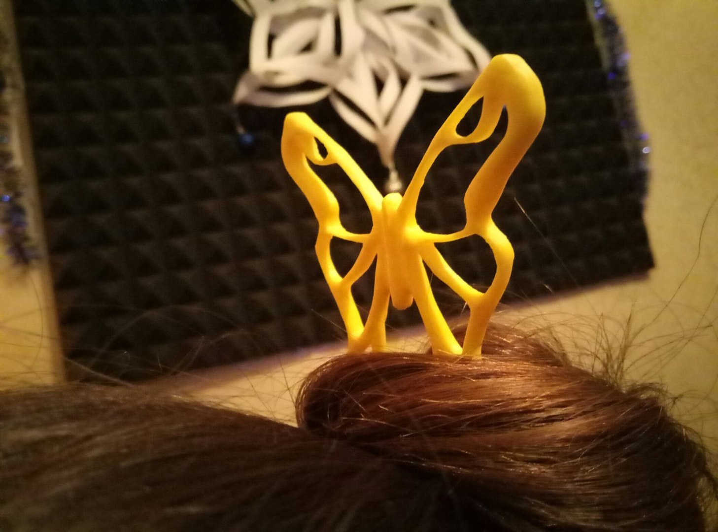 woman hair pin 3d model