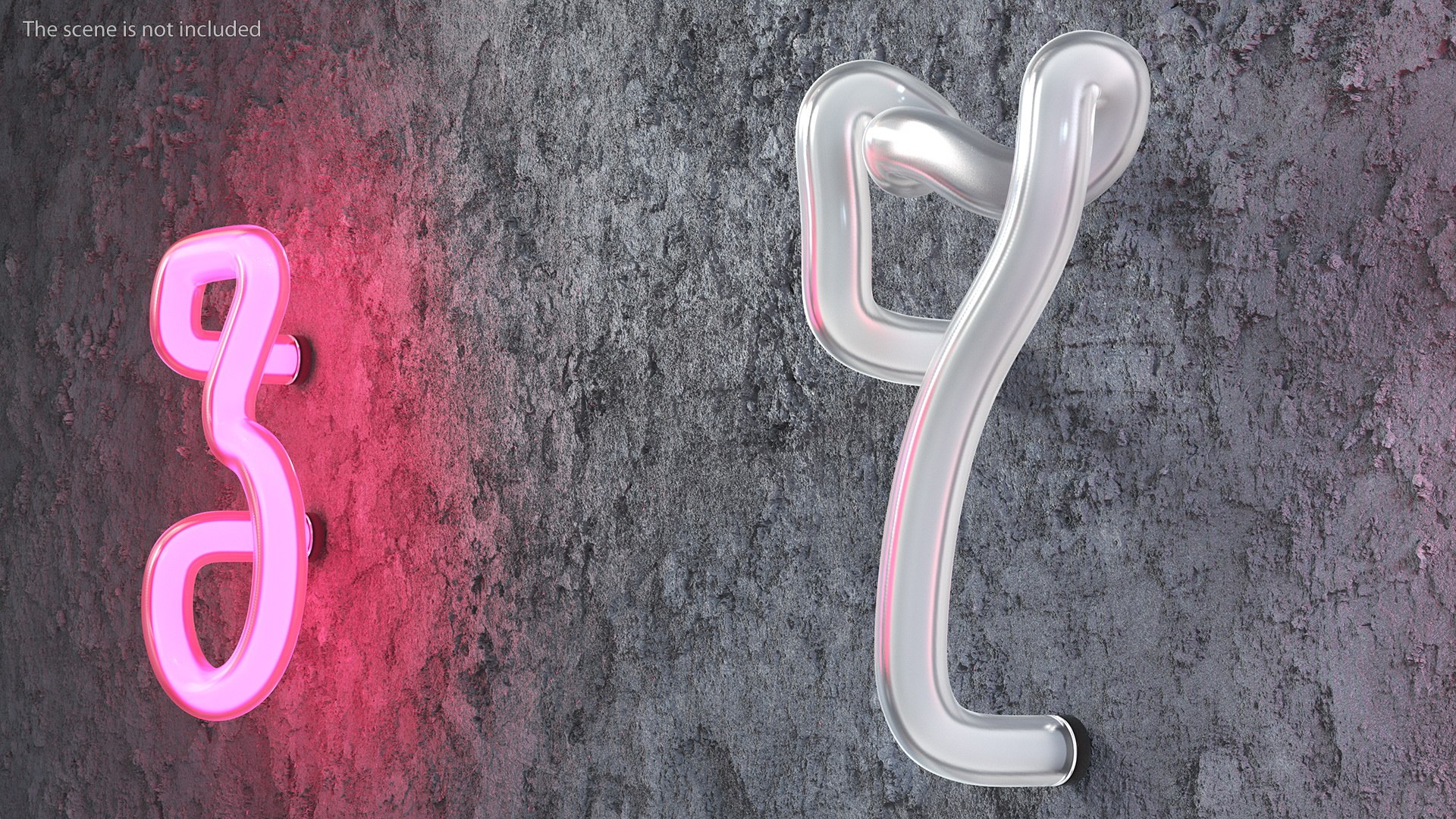 3D Neon Tube Light Number 7 - TurboSquid 1856409