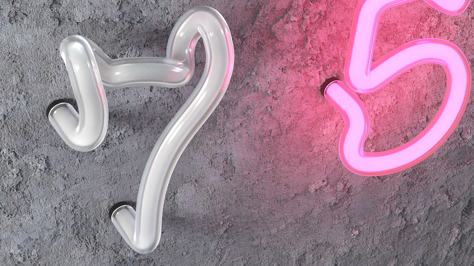 3D Neon Tube Light Number 7 - TurboSquid 1856409