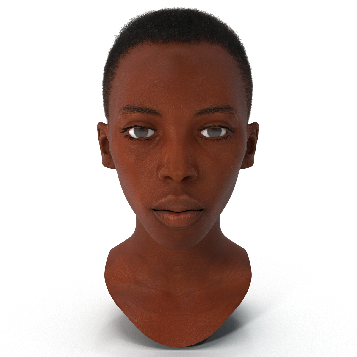 max young black female head