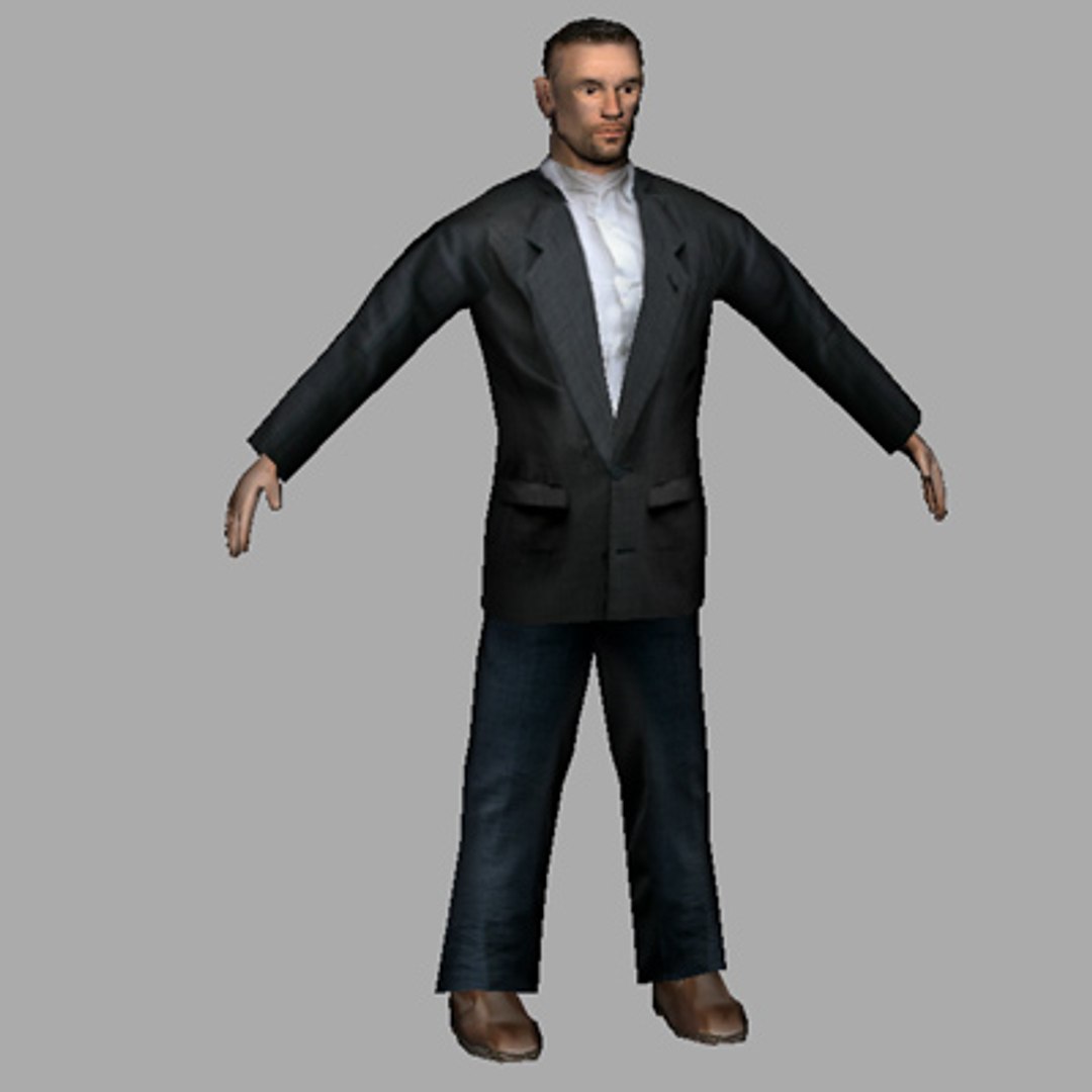 Man Suit Obj