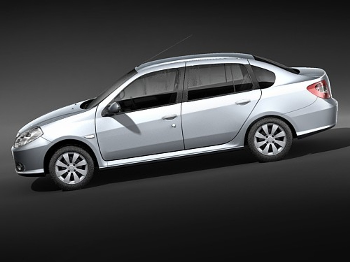 3d Model Renault Symbol Thalia Sedan