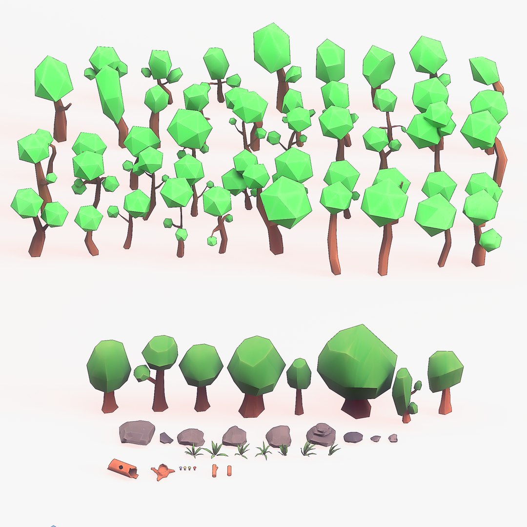 3D cartoon earth tree model - TurboSquid 1394688