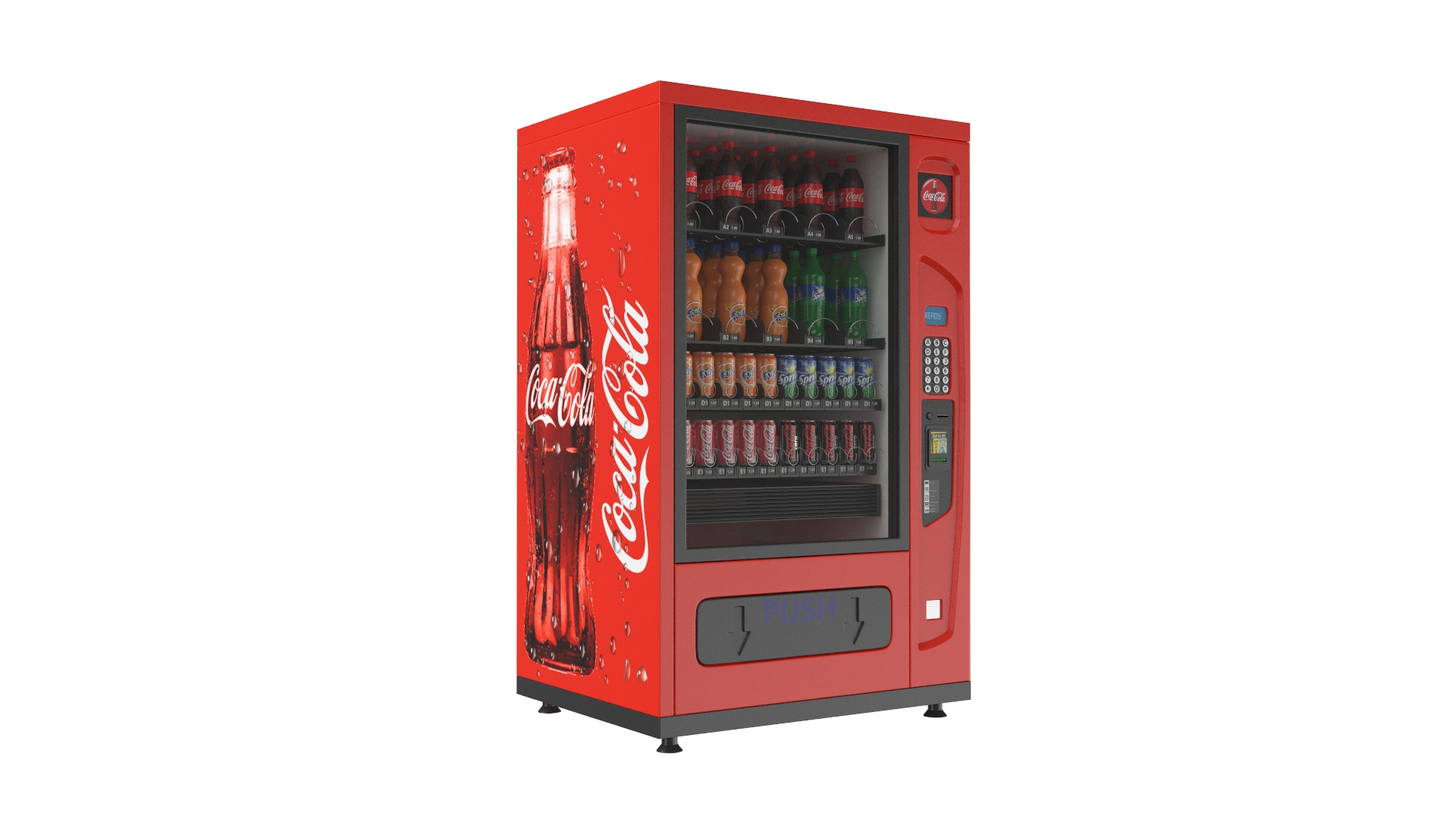 Cola vending machine 3D model - TurboSquid 1459768