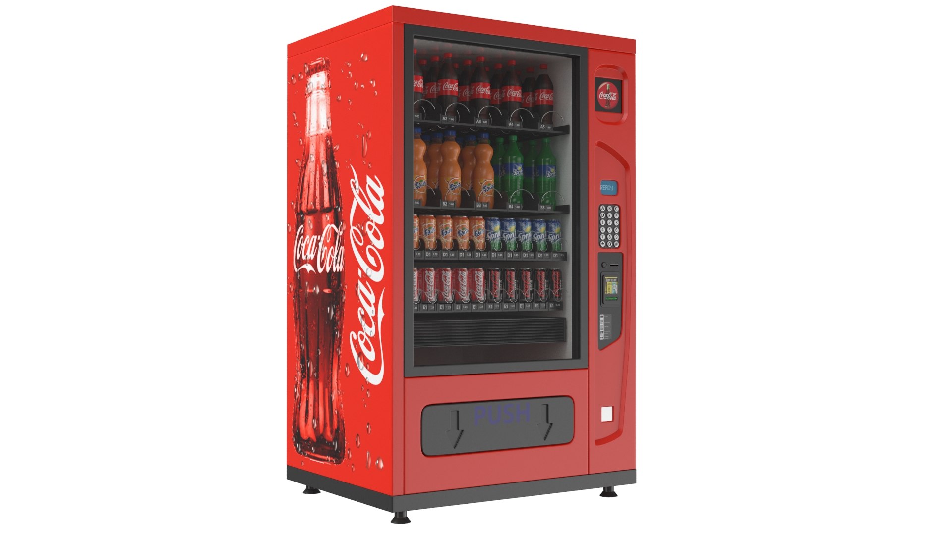 Cola vending machine 3D model - TurboSquid 1459768
