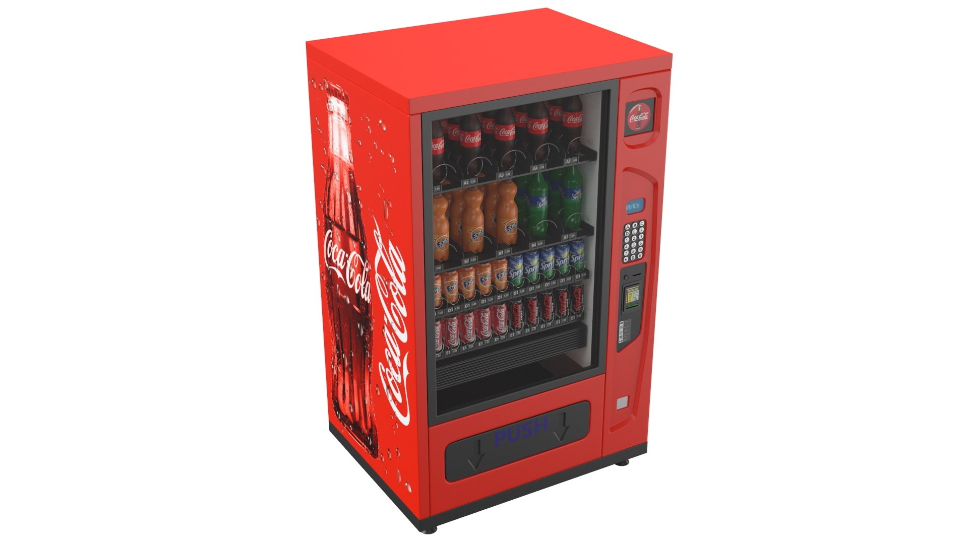 Cola Vending Machine 3D Model - TurboSquid 1459768