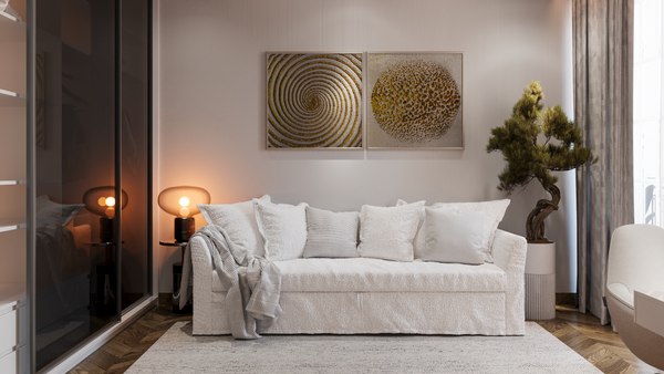 modelo 3d Dormitorio de invitados 01 - TurboSquid 2287014