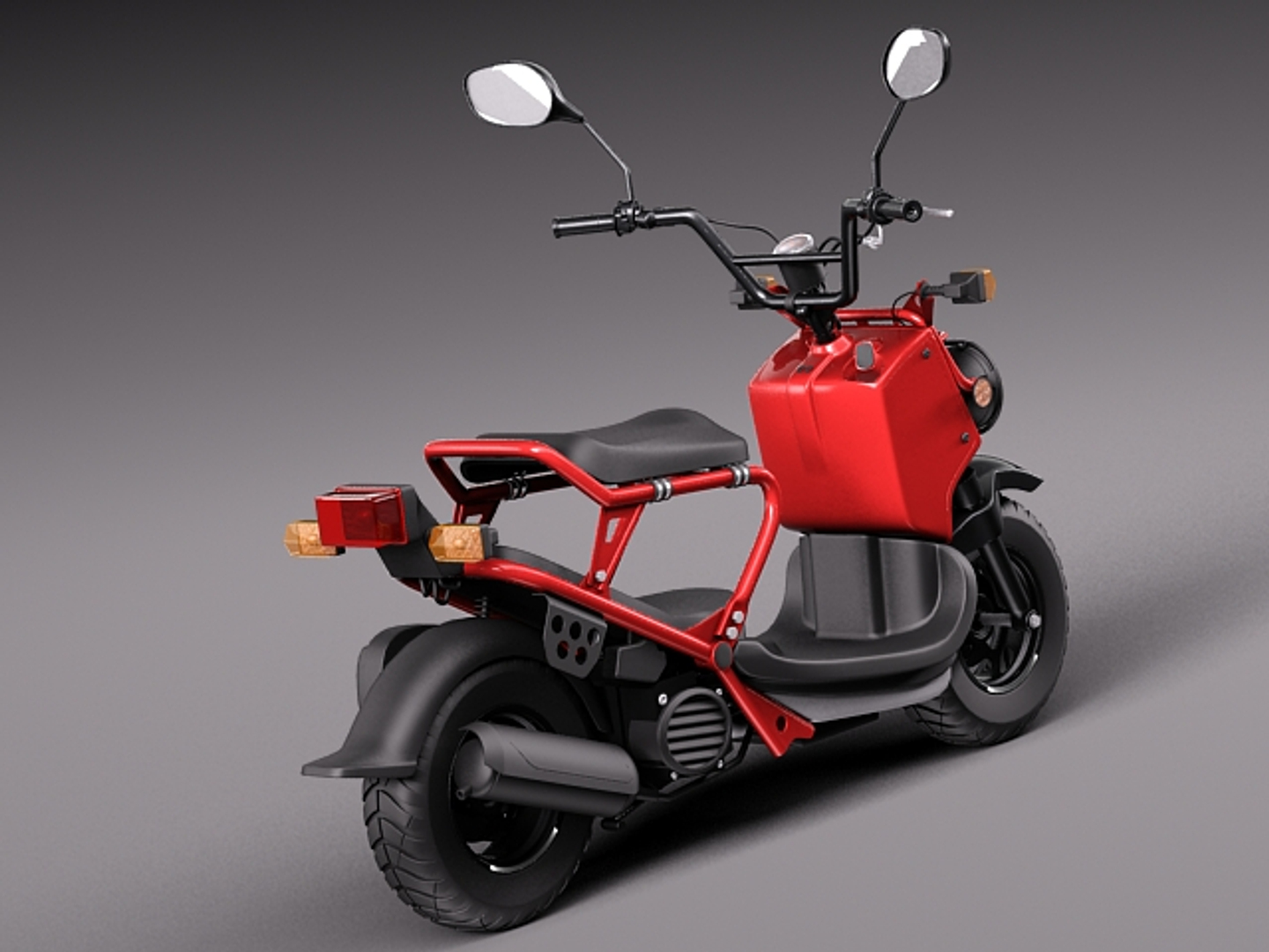 3d model honda 2013 scooter ruckus