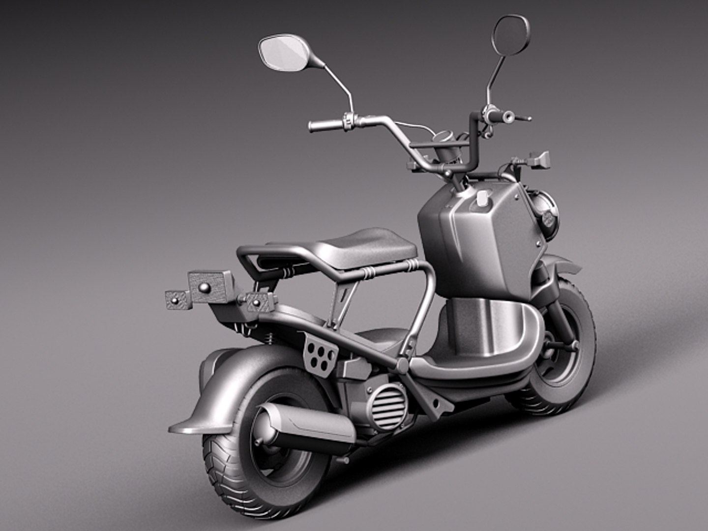 3d model honda 2013 scooter ruckus