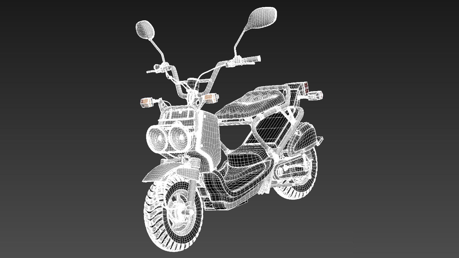 3d Model Honda 2013 Scooter Ruckus