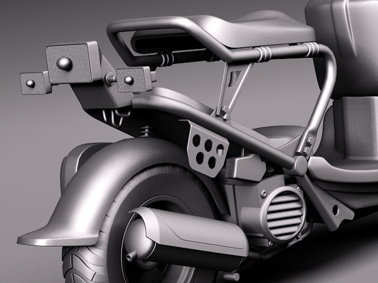 3d model honda 2013 scooter ruckus