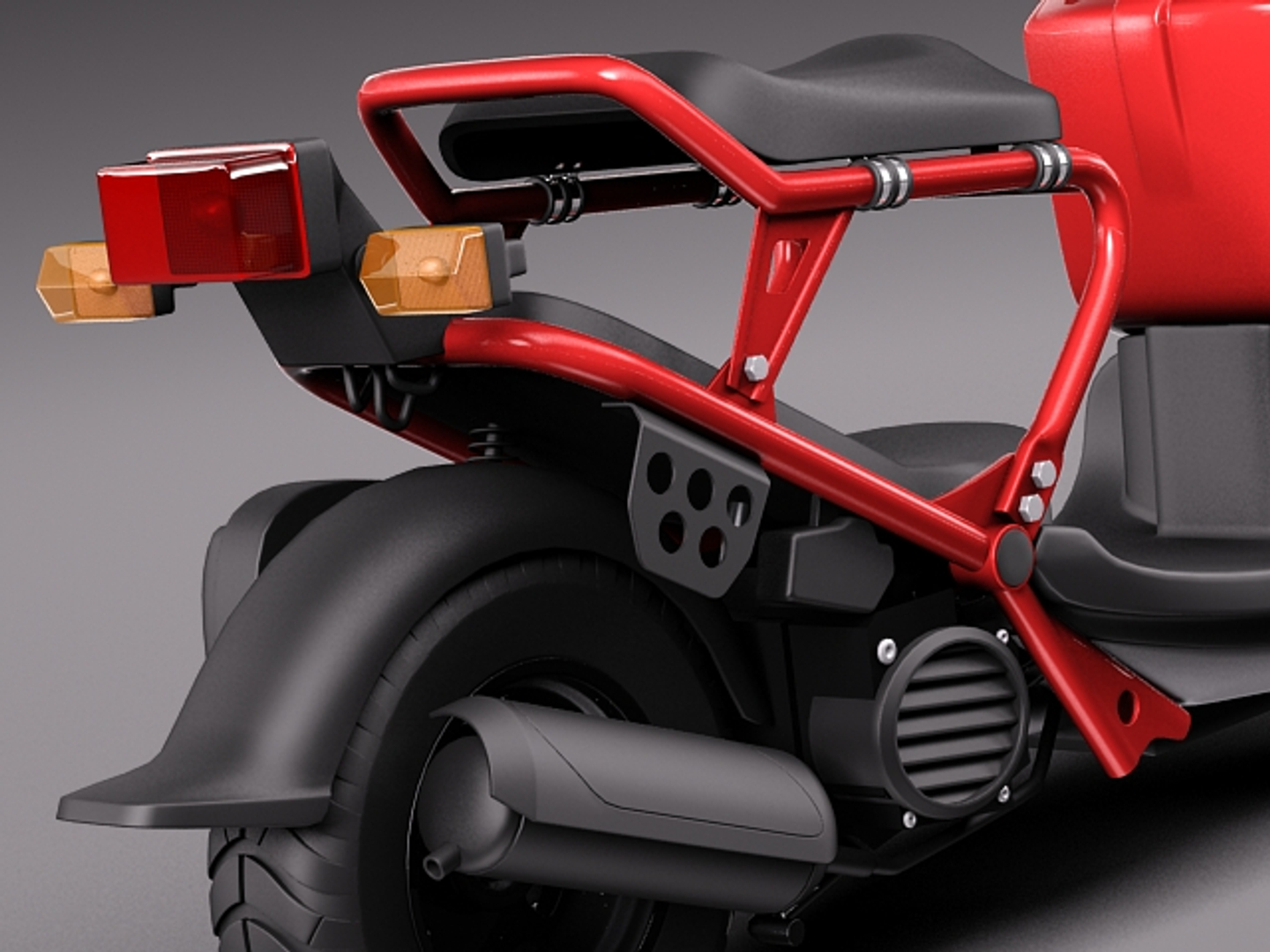 3d model honda 2013 scooter ruckus
