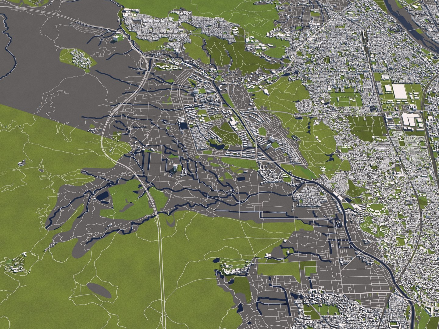 3D Model Buildings Houses Maps - TurboSquid 1624546