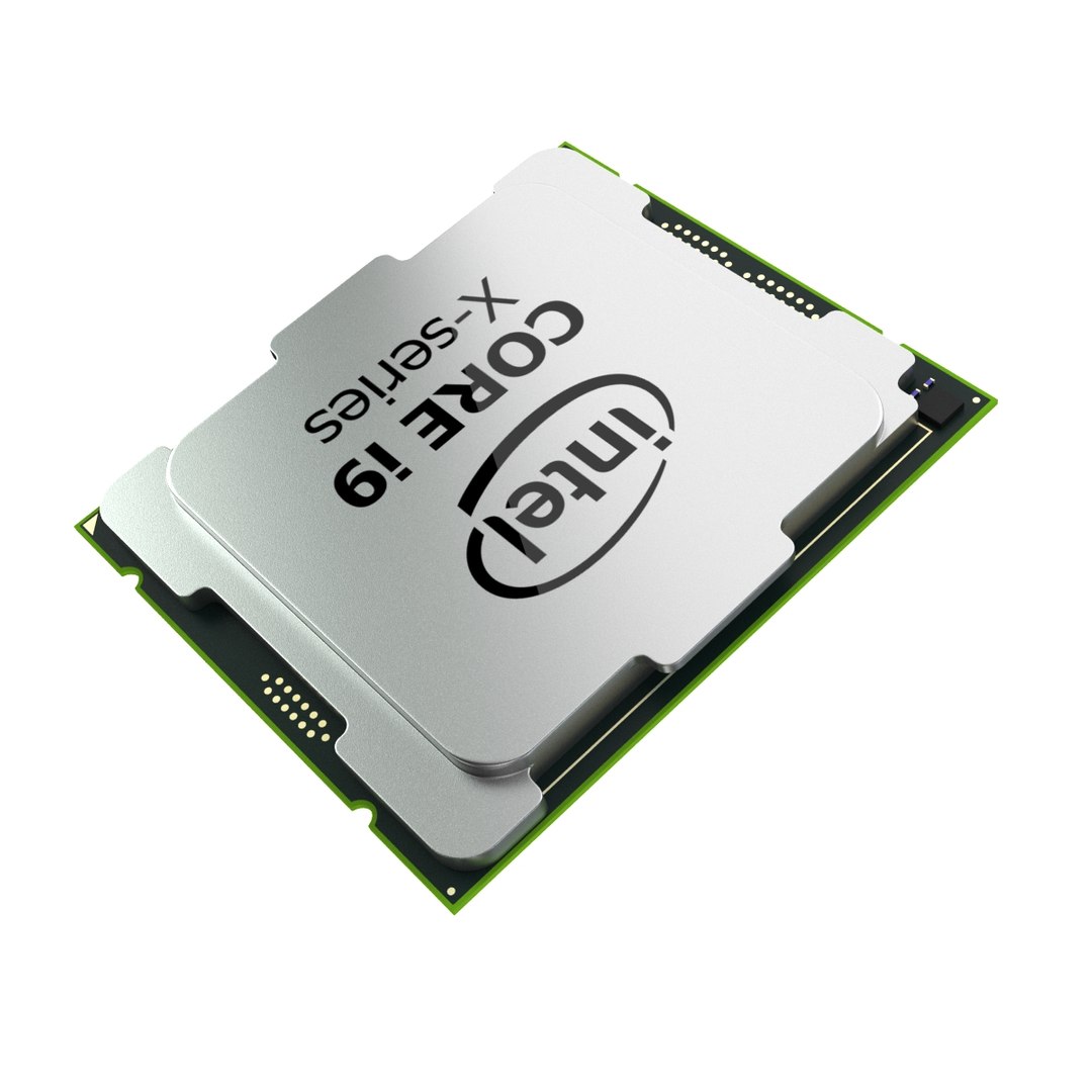Intel Core I9 X-series 3D Model - TurboSquid 1186871