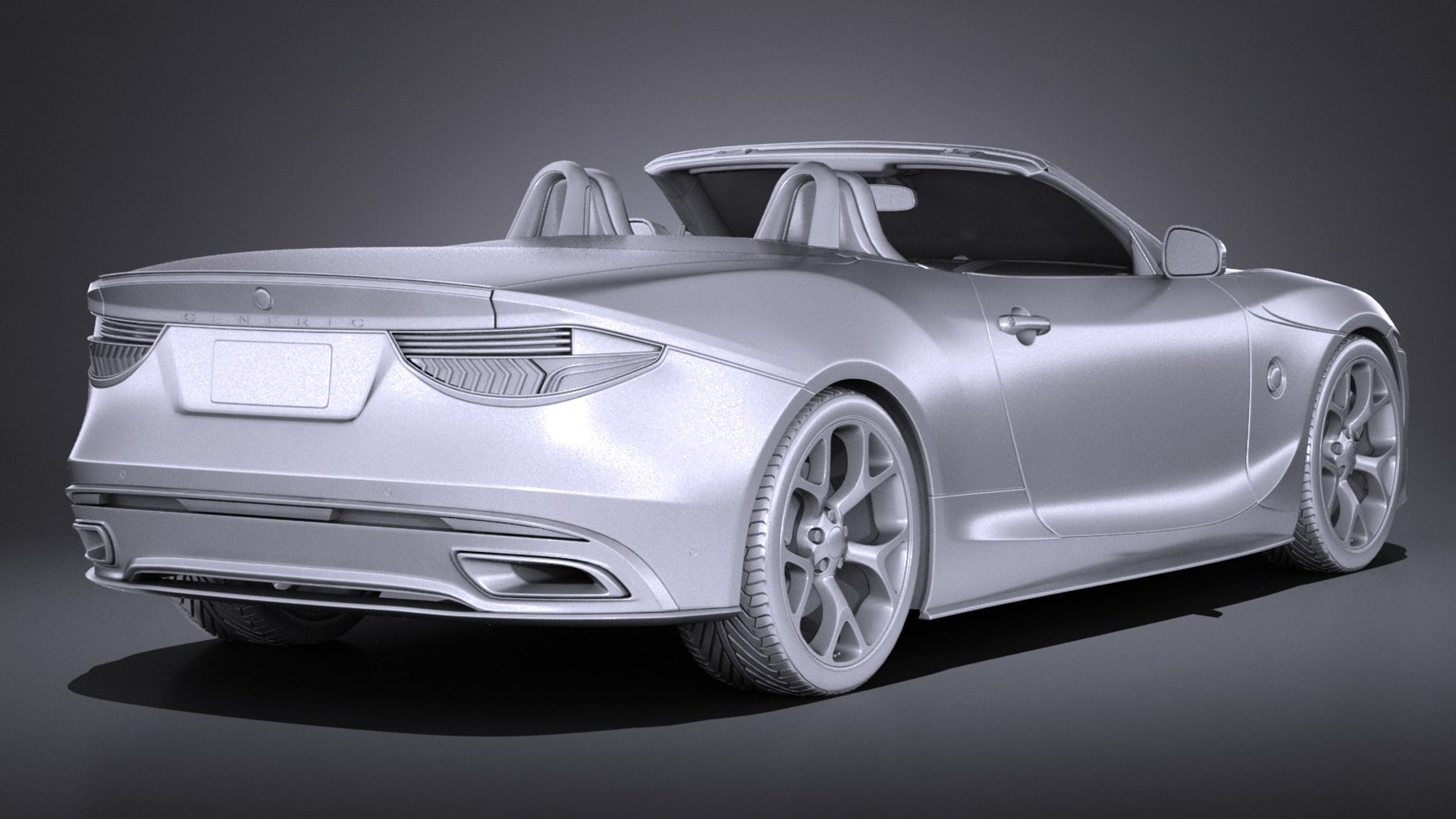 3d Model Generic Sport Convertible